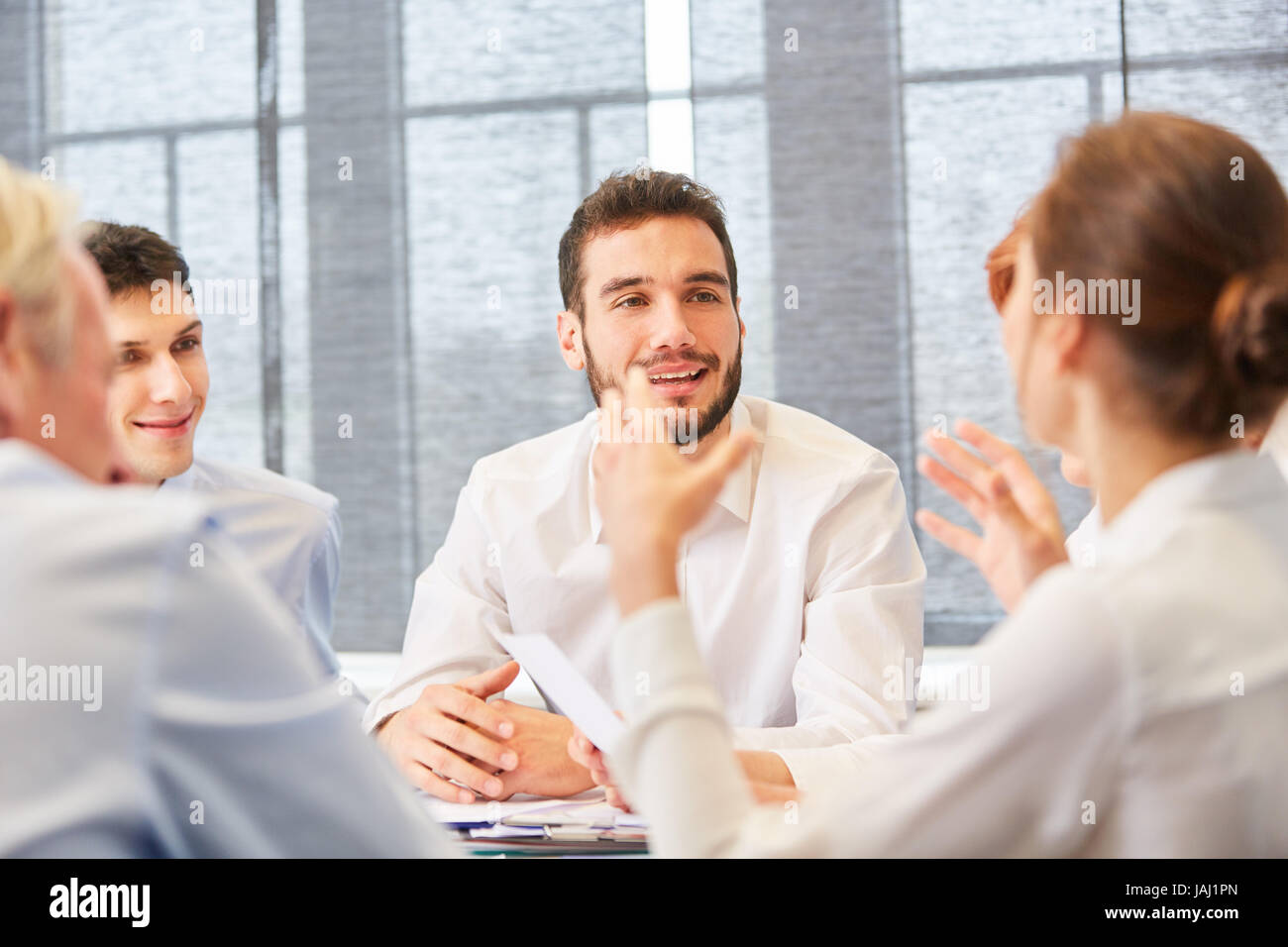 Talk planning hi-res stock photography and images - Alamy