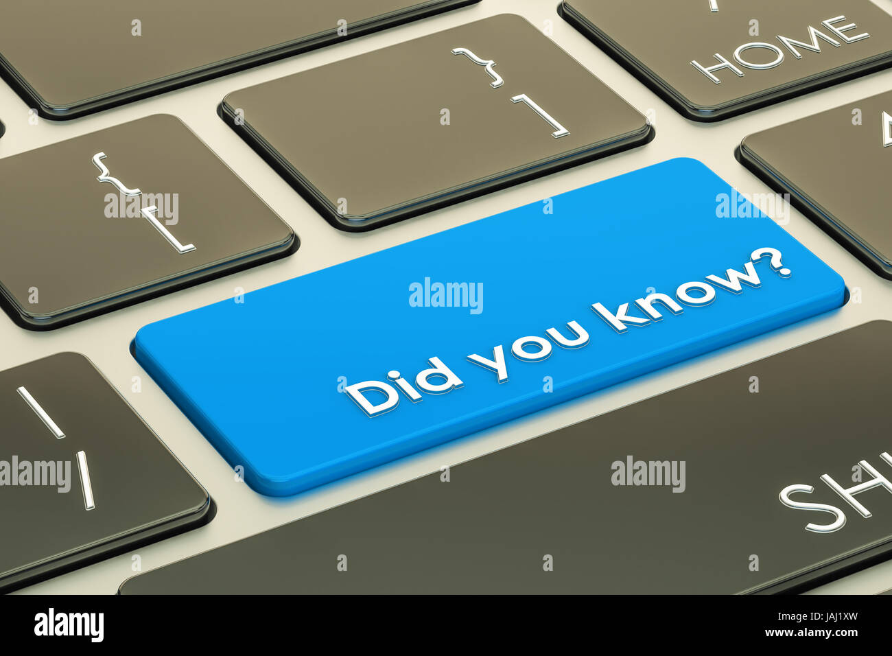 Did you know? Button on keyboard. 3D rendering Stock Photo - Alamy