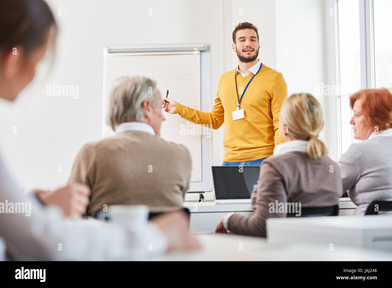 Lecturer giving lecture hi-res stock photography and images - Alamy