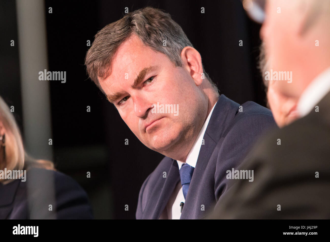 David Gauke, Chief Secretary to the Treasury (conservative), speaking ...