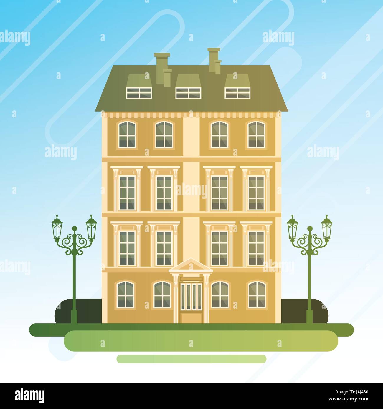 Old beautiful building Stock Vector Images - Alamy