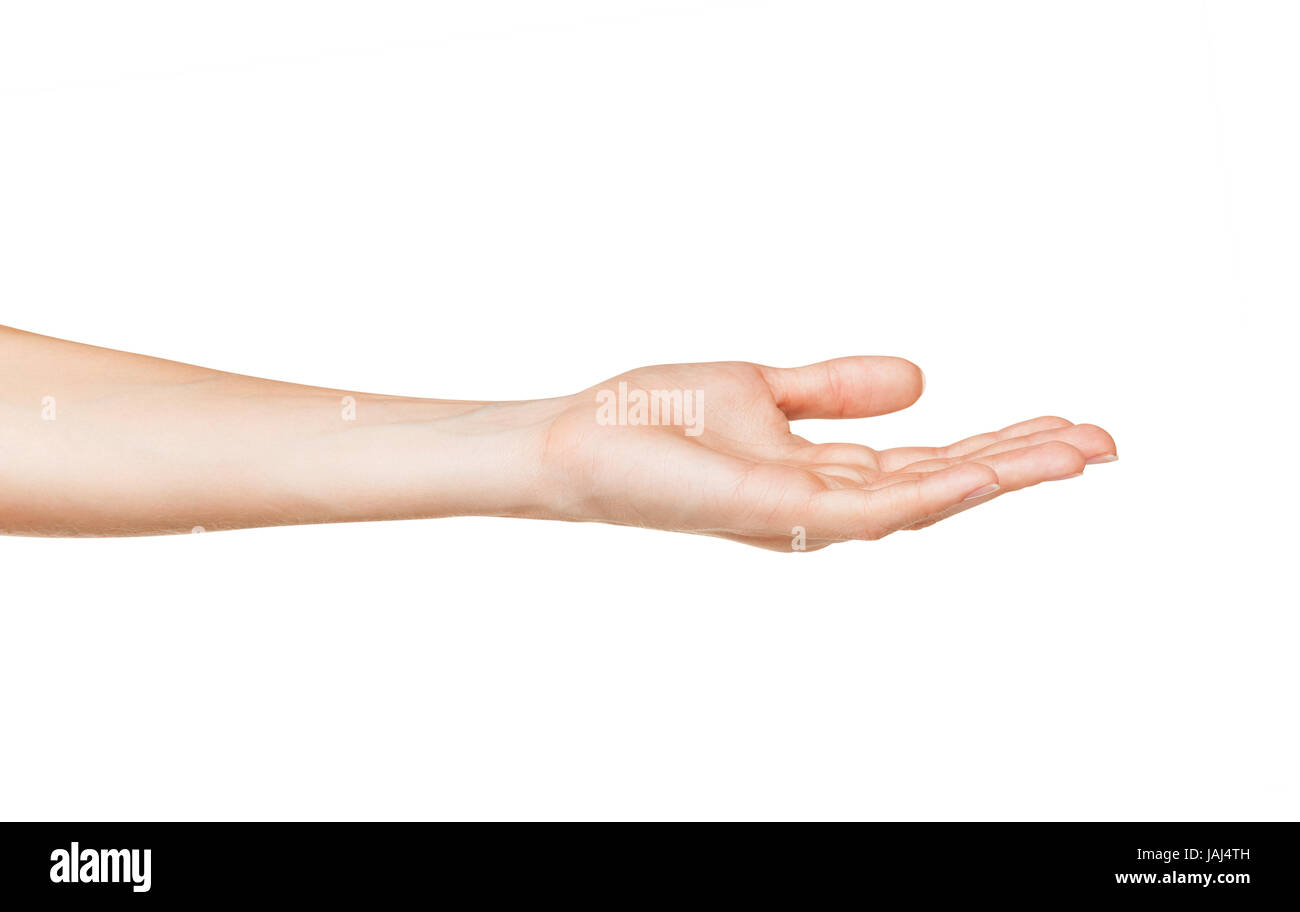 Hand palm up hi-res stock photography and images - Alamy