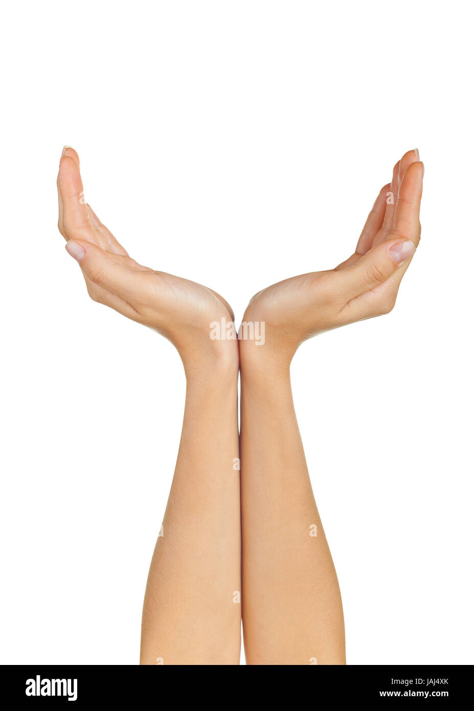 Hand holding star isolated on white background Stock Photo - Alamy