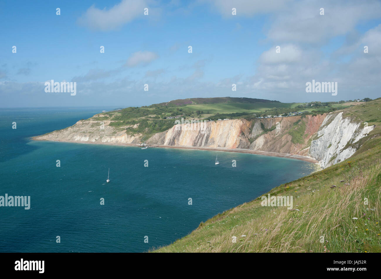 Alum Bay, Isle of Wight, UK Stock Photo - Alamy