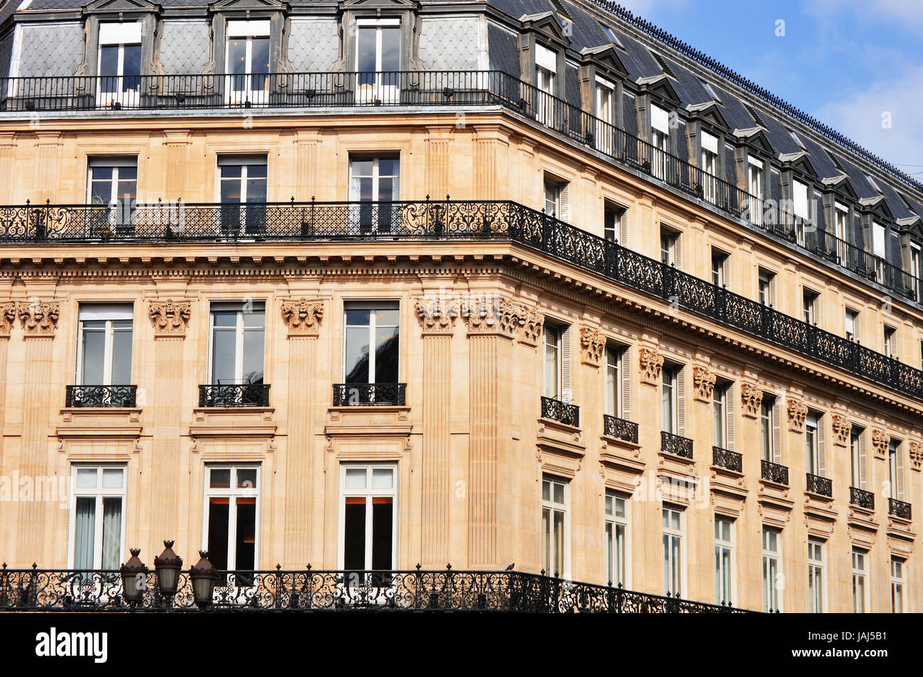 Original historic Parisian architecture Stock Photo - Alamy