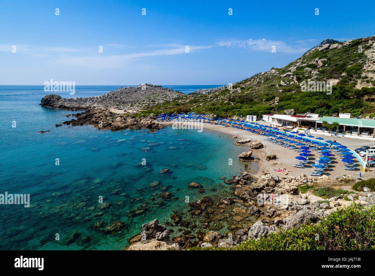 Ladiko Bay, Rhodes Island, Greece Stock Photo - Alamy