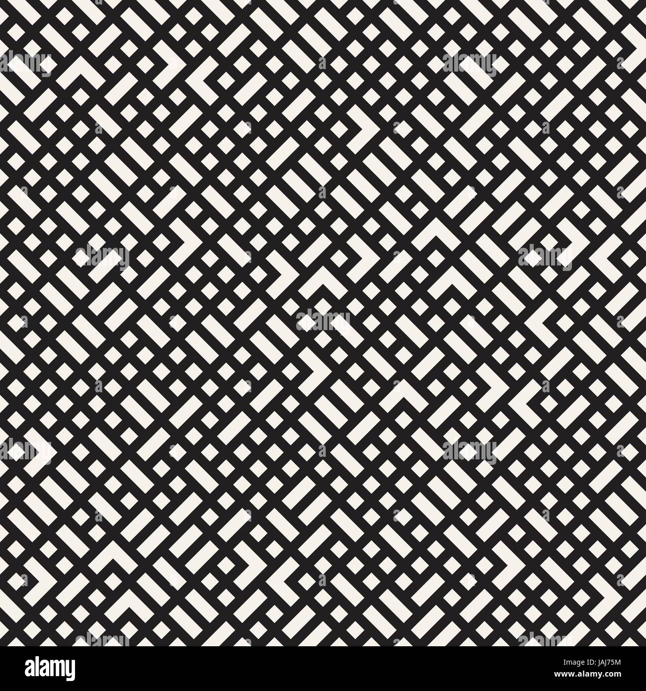 Vector seamless pattern. Mesh repeating texture. Linear grid with chaotic shapes. Stylish ...