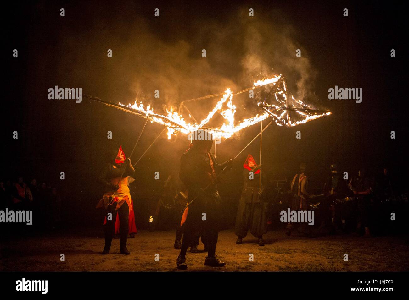 30th Annual Beltane Fire Festival on Calton Hill in Edinburgh, Scotland ...
