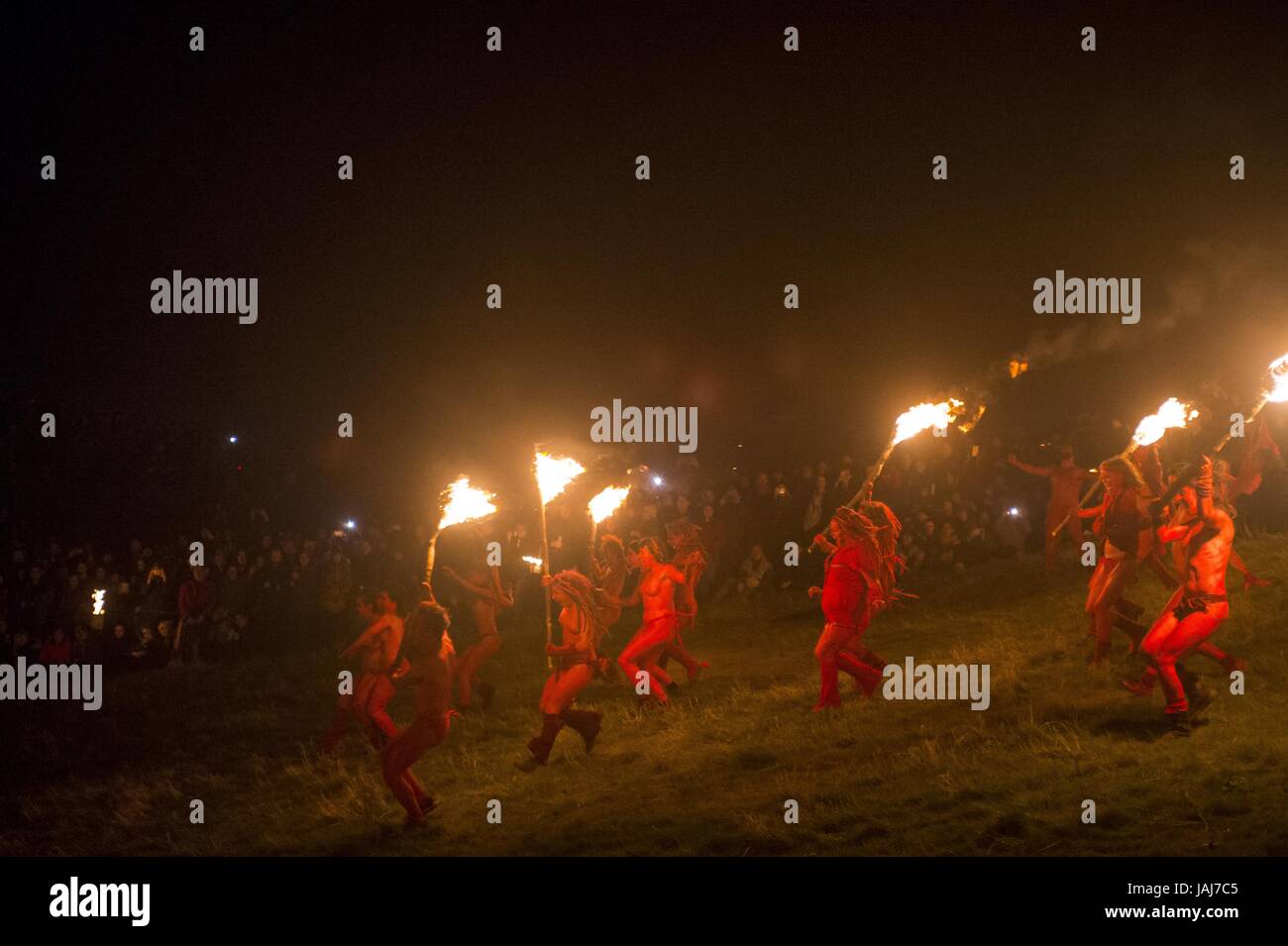 30th Annual Beltane Fire Festival on Calton Hill in Edinburgh, Scotland ...
