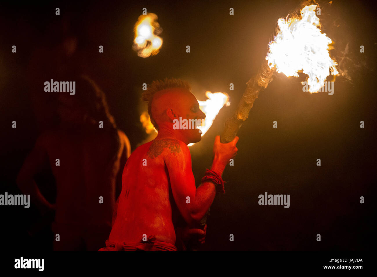 30th Annual Beltane Fire Festival on Calton Hill in Edinburgh, Scotland ...