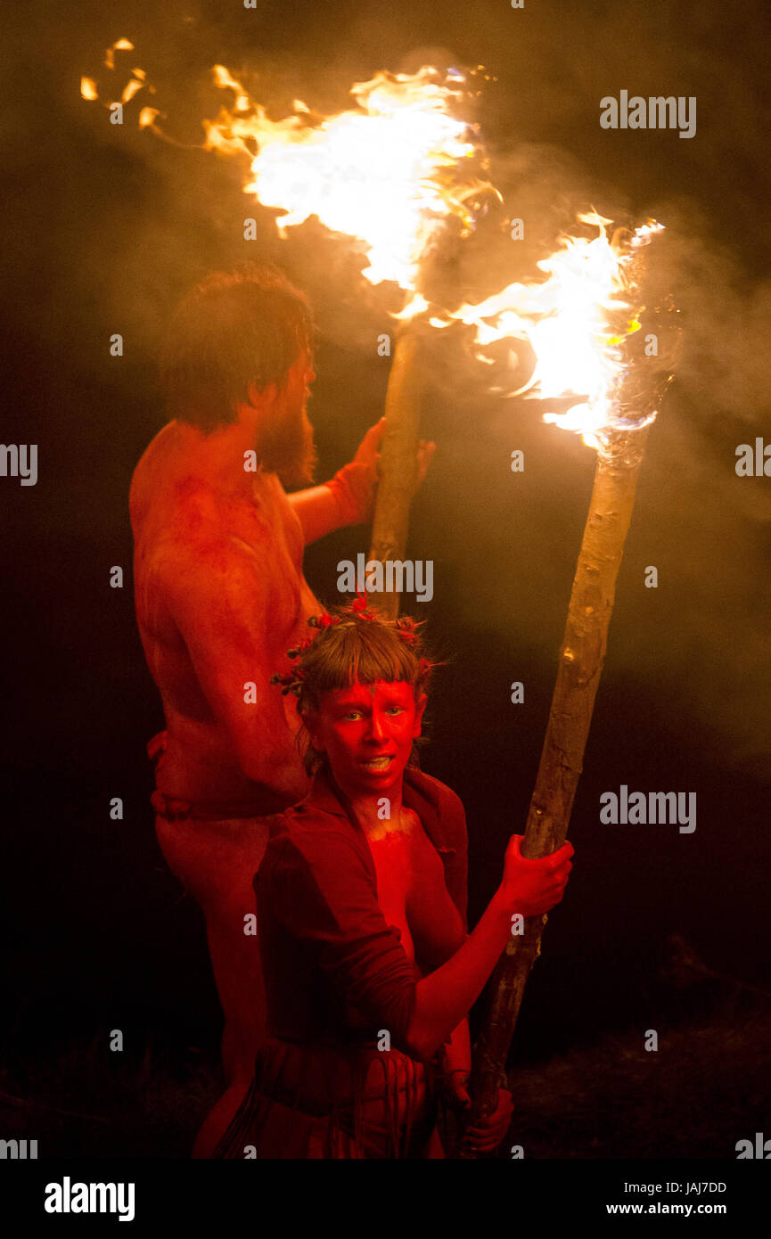30th Annual Beltane Fire Festival on Calton Hill in Edinburgh, Scotland ...