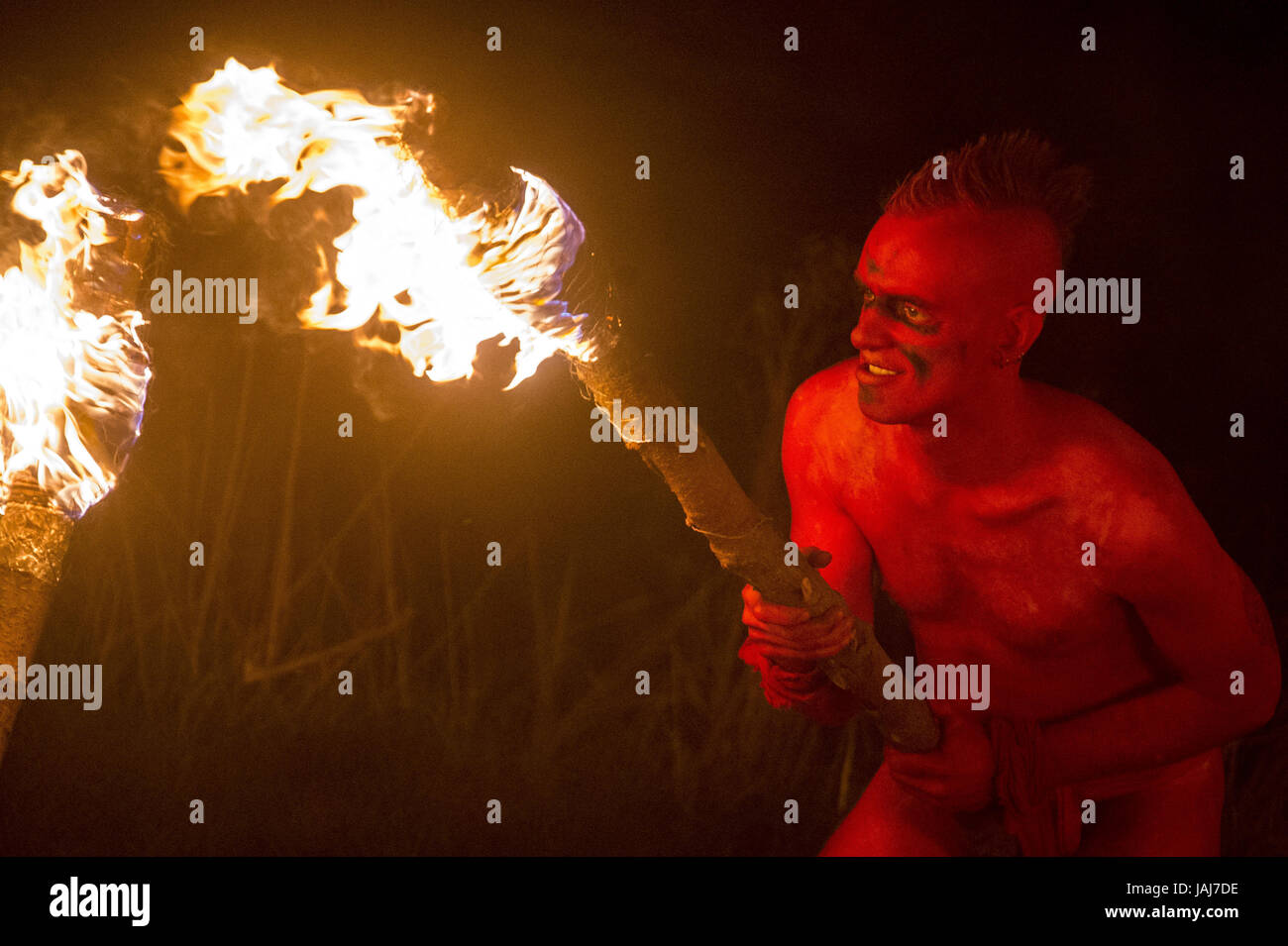30th Annual Beltane Fire Festival on Calton Hill in Edinburgh, Scotland ...