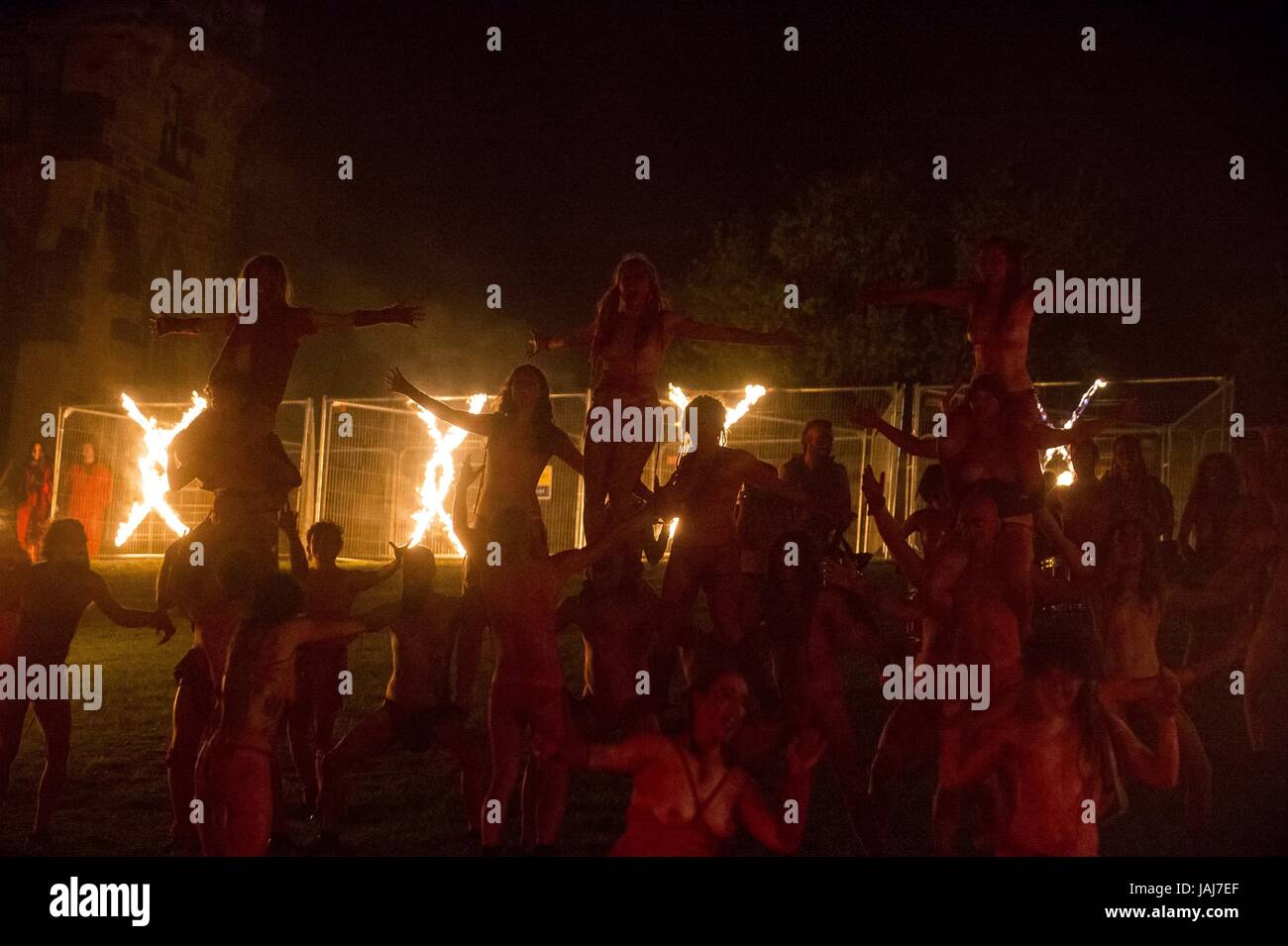 30th Annual Beltane Fire Festival on Calton Hill in Edinburgh, Scotland ...