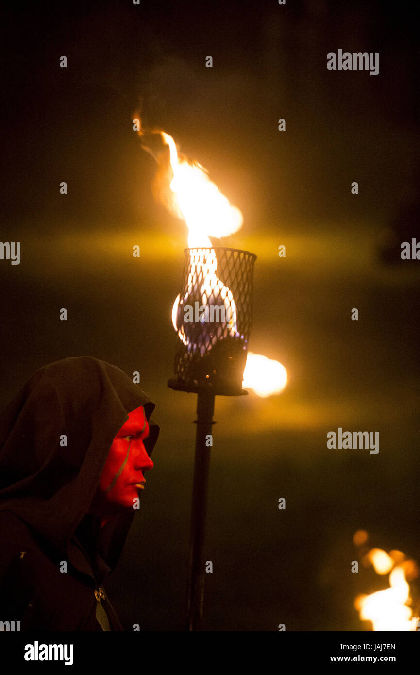 30th Annual Beltane Fire Festival on Calton Hill in Edinburgh, Scotland ...