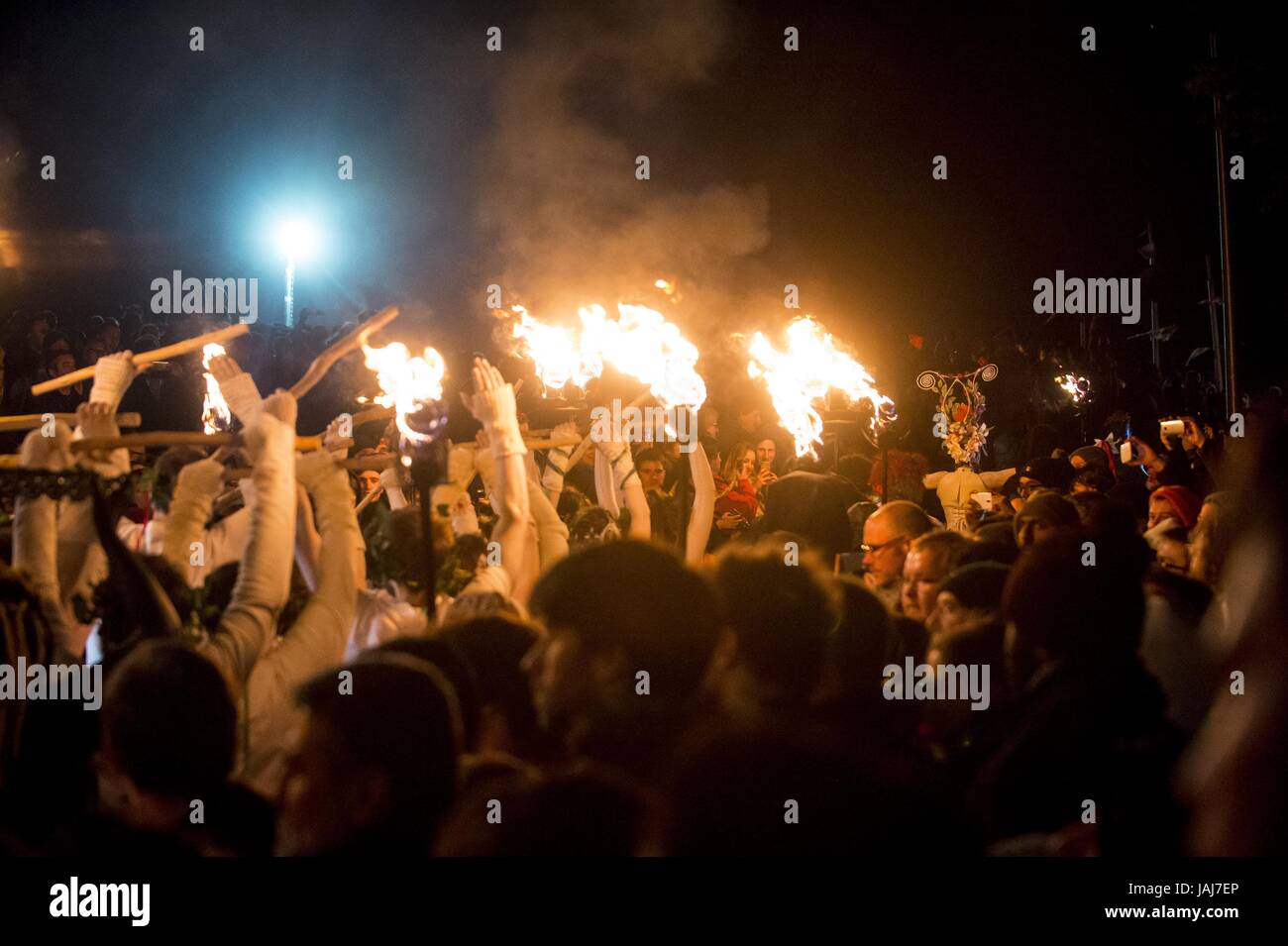 30th Annual Beltane Fire Festival on Calton Hill in Edinburgh, Scotland ...