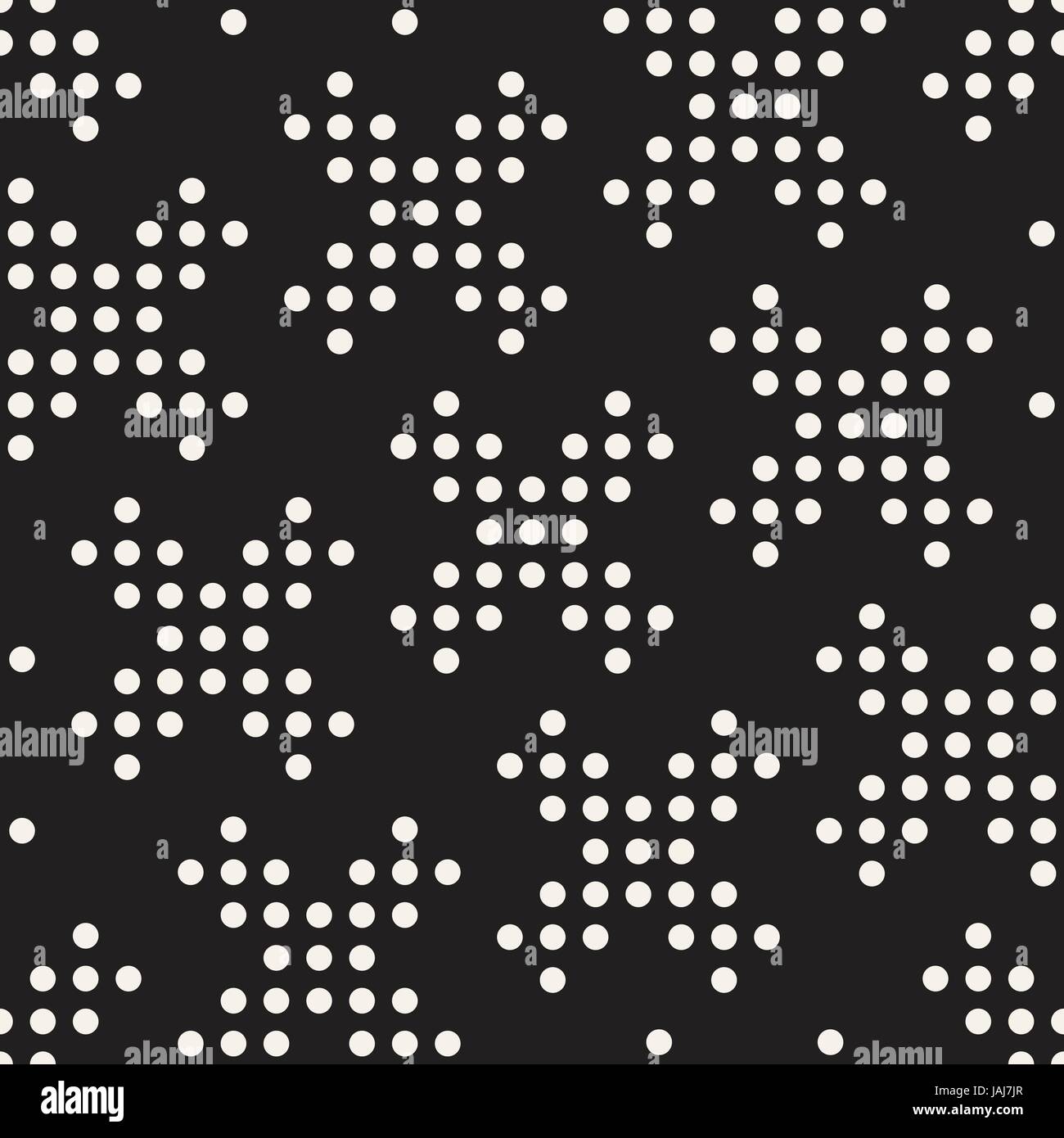 Seamless black and white cross shape lattice pattern. Abstract ...
