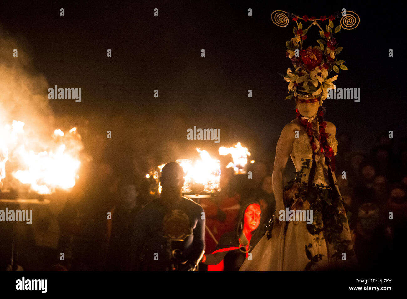 30th Annual Beltane Fire Festival on Calton Hill in Edinburgh, Scotland ...