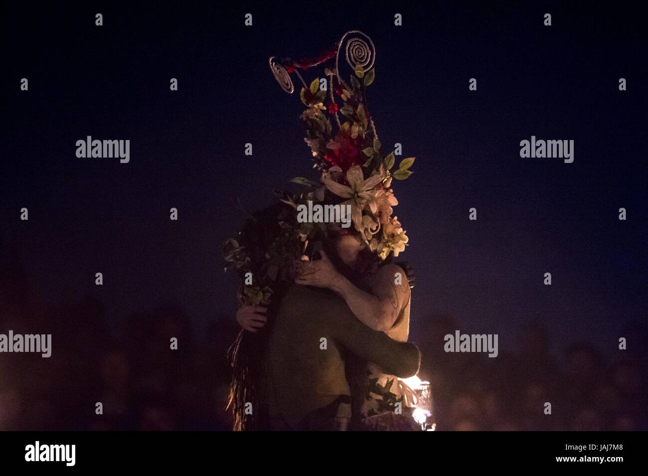 30th Annual Beltane Fire Festival on Calton Hill in Edinburgh, Scotland ...