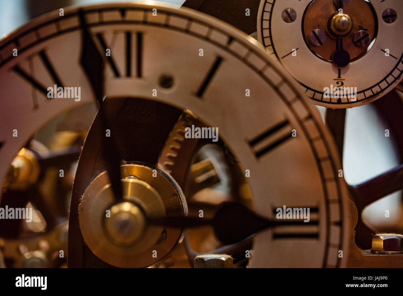 An old mechanic clock Stock Photo - Alamy