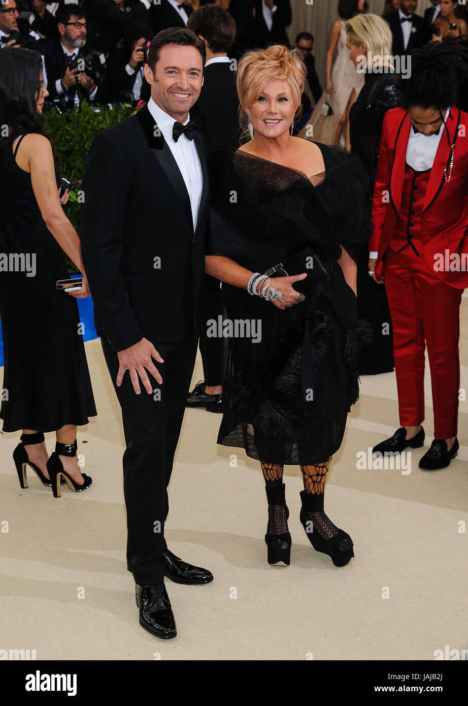The Met Gala 2017 - Arrivals Featuring: Hugh Jackman, Deborra Lee ...