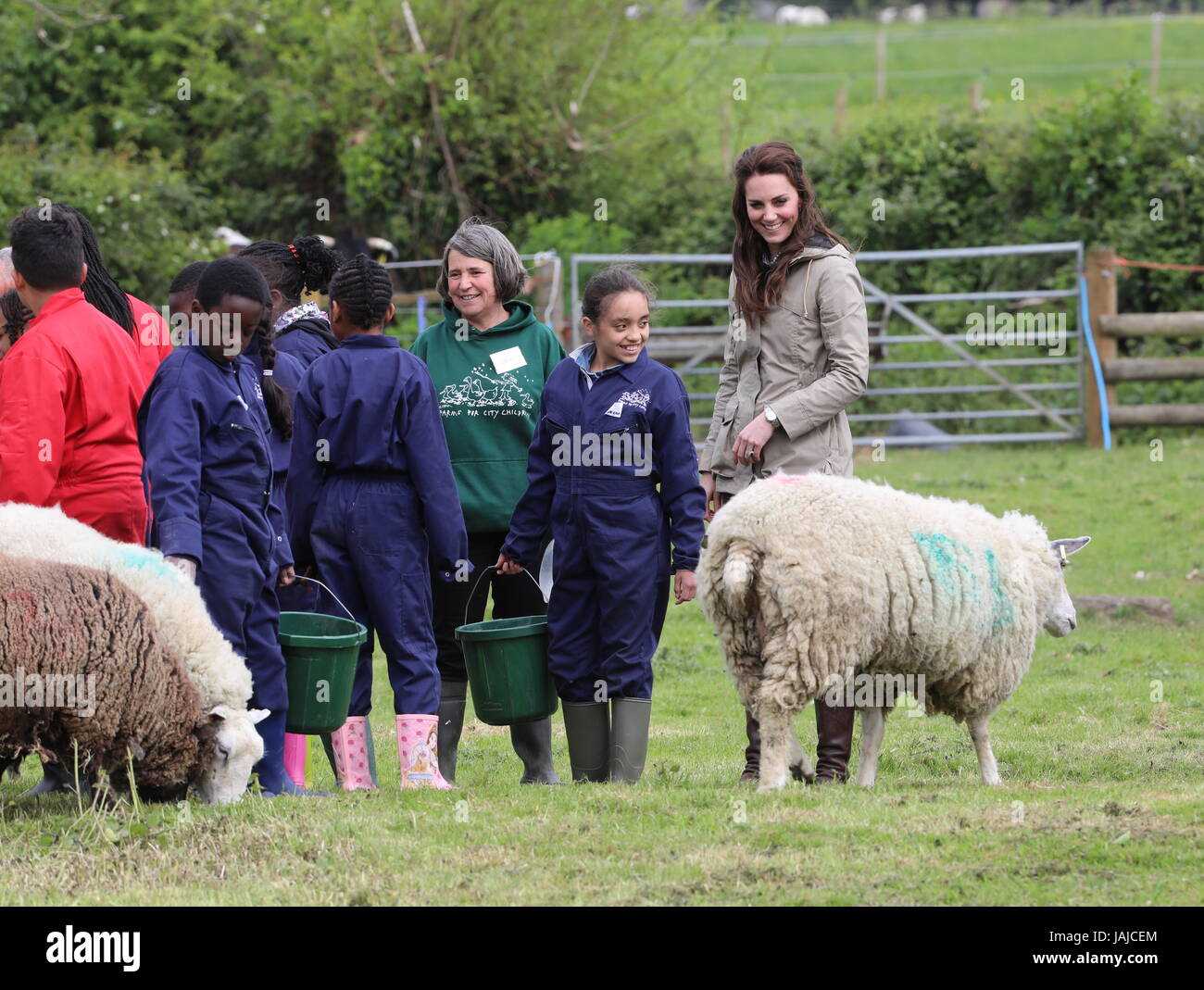 The Duchess of Cambridge visits Farms for City Children to see their ...