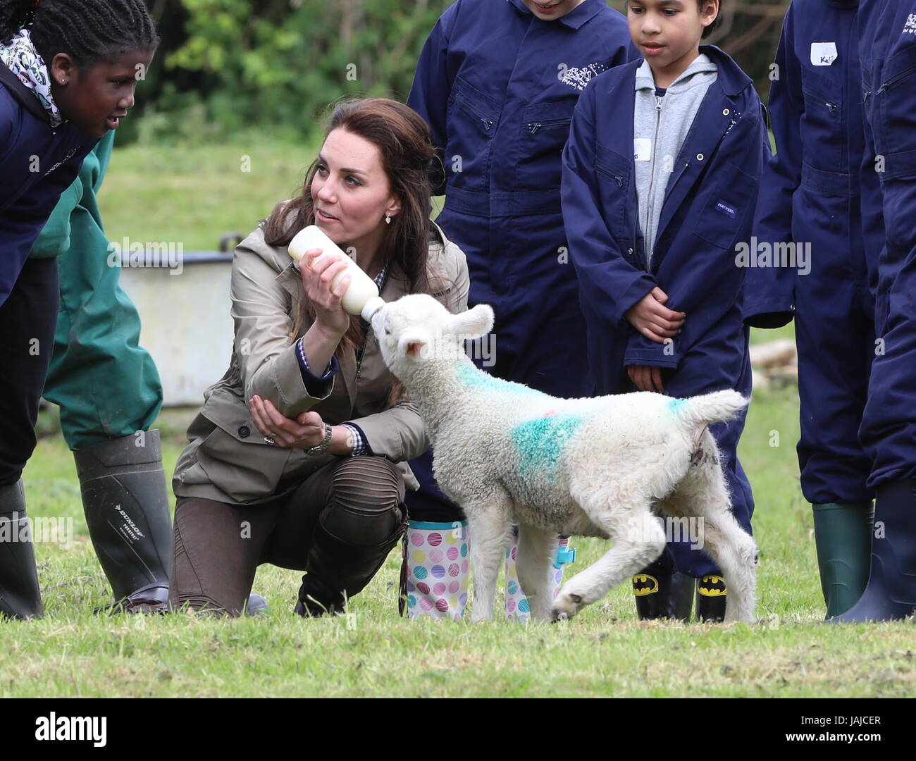 The Duchess of Cambridge visits Farms for City Children to see their ...