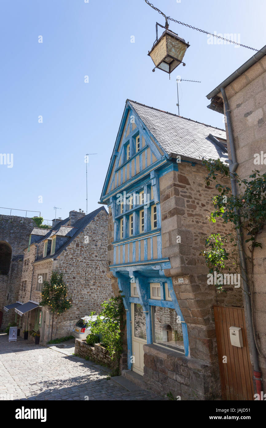 The medieval town of Dinan in Brittany, France Stock Photo - Alamy