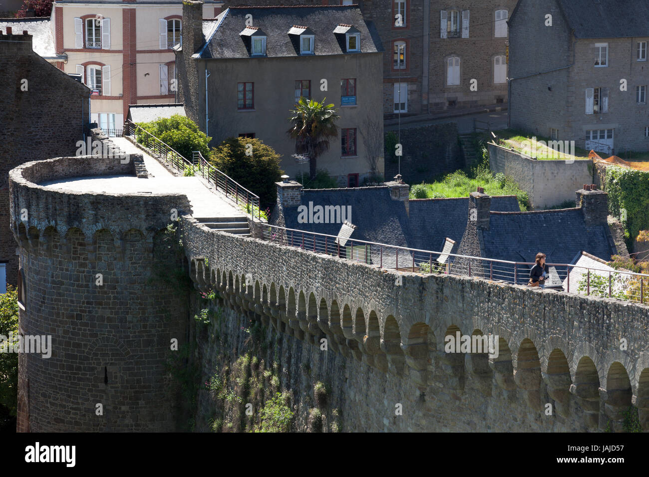 The medieval town of Dinan in Brittany, France Stock Photo - Alamy