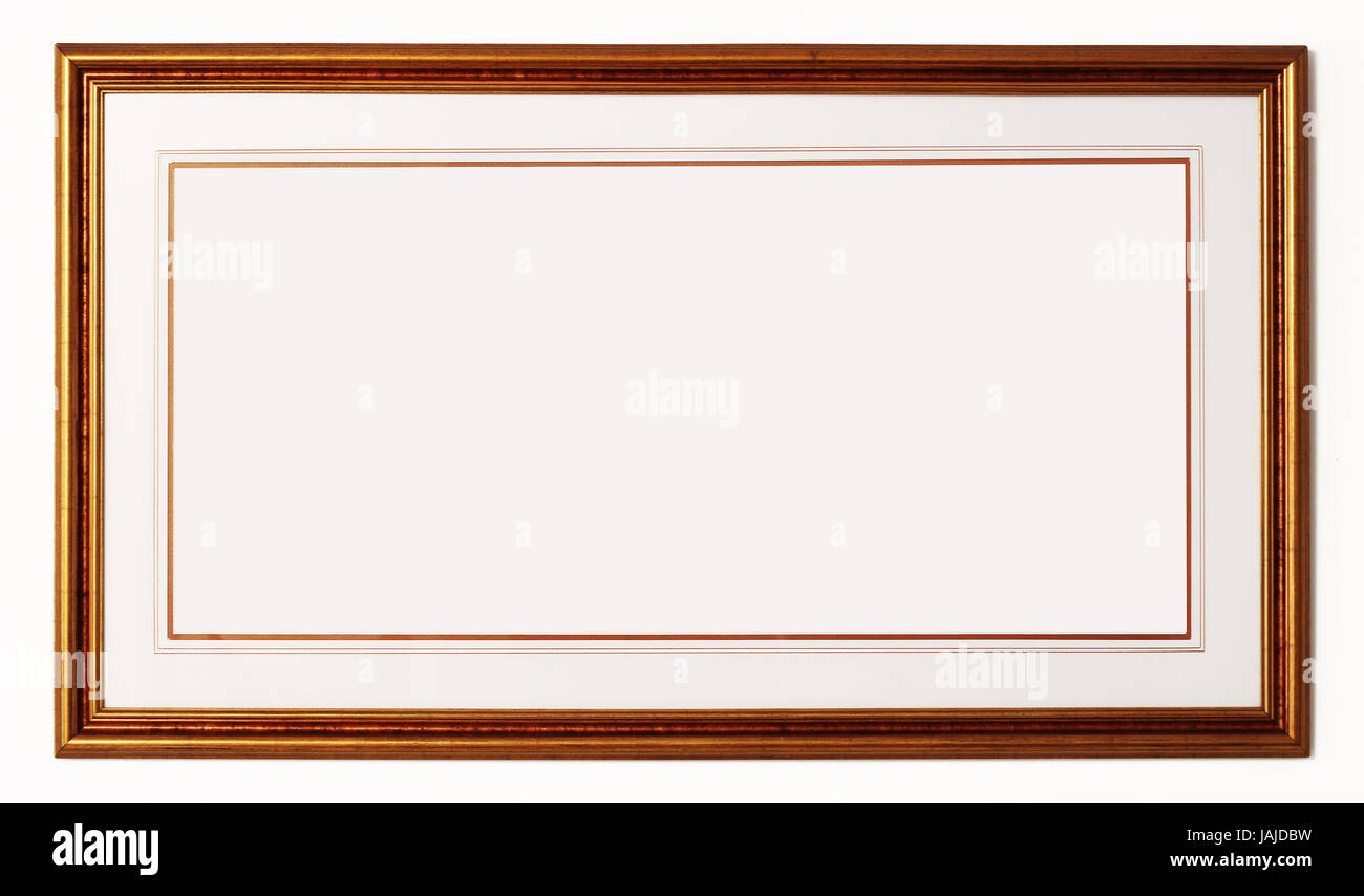 Picture Frame isolated on white Stock Photo - Alamy