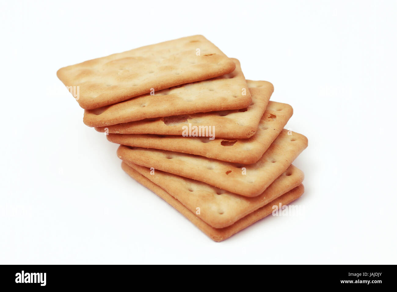 Crackers isolated on white background Stock Photo - Alamy