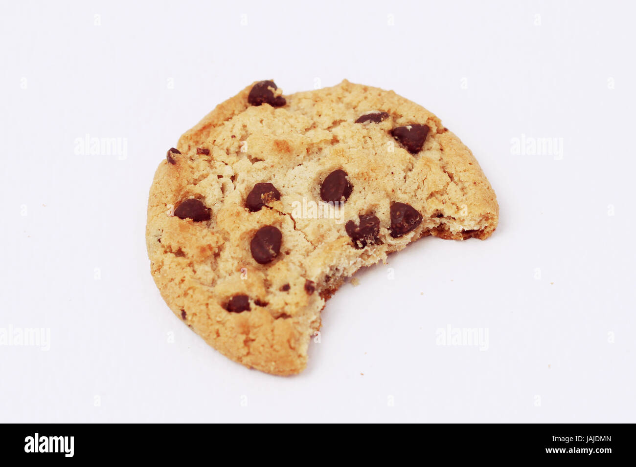 Cookie with bite isolated on white background Stock Photo - Alamy