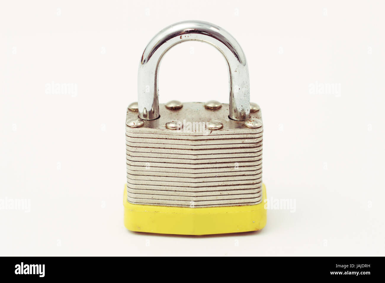 Lock isolated on white background Stock Photo - Alamy
