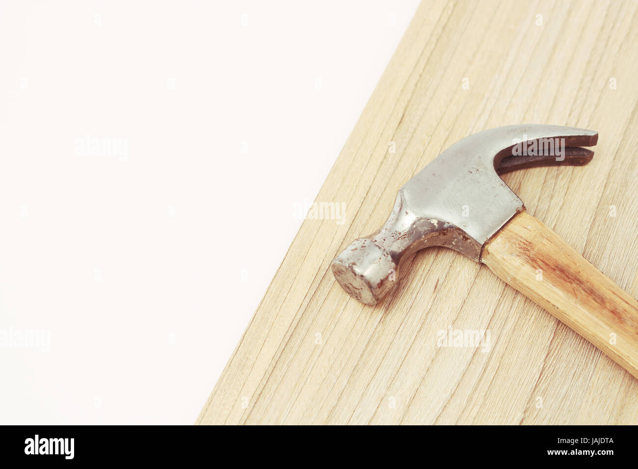 High Resolution Hammer with wood Stock Photo - Alamy