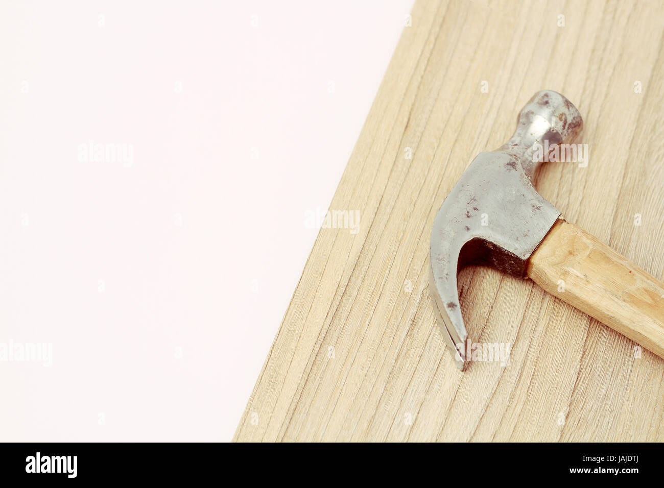 High Resolution Hammer with wood Stock Photo - Alamy