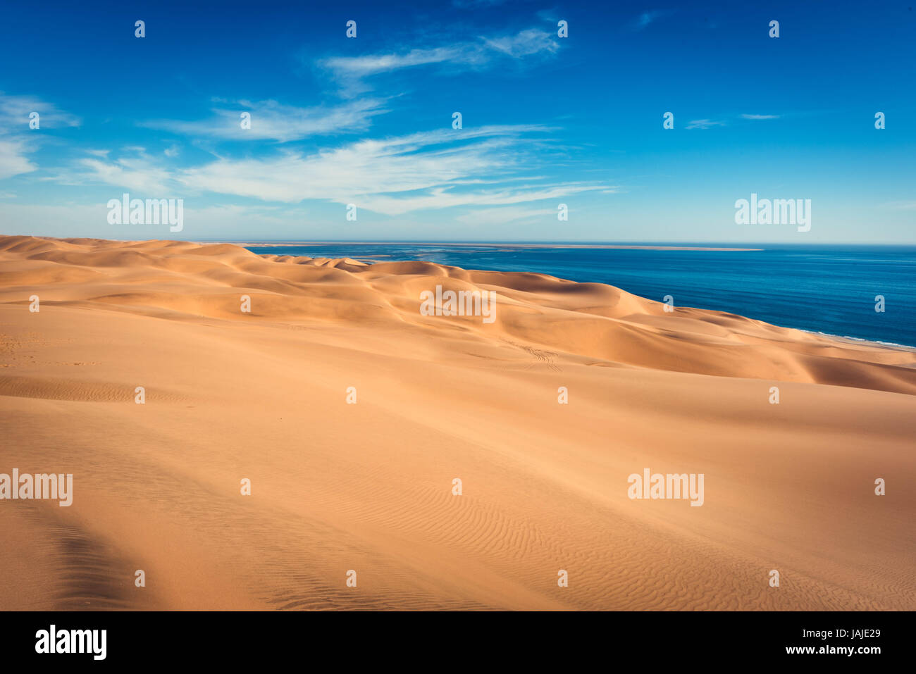 The Namib Desert at Sandwhich Harbour in Namibia Stock Photo - Alamy