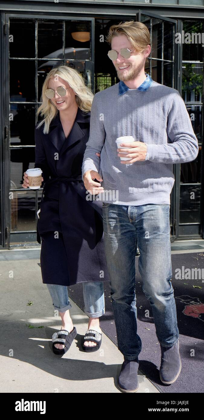 Kaley Cuzco and Karl Cook in New York Featuring: Kaley Cuzco, Karl Cook ...