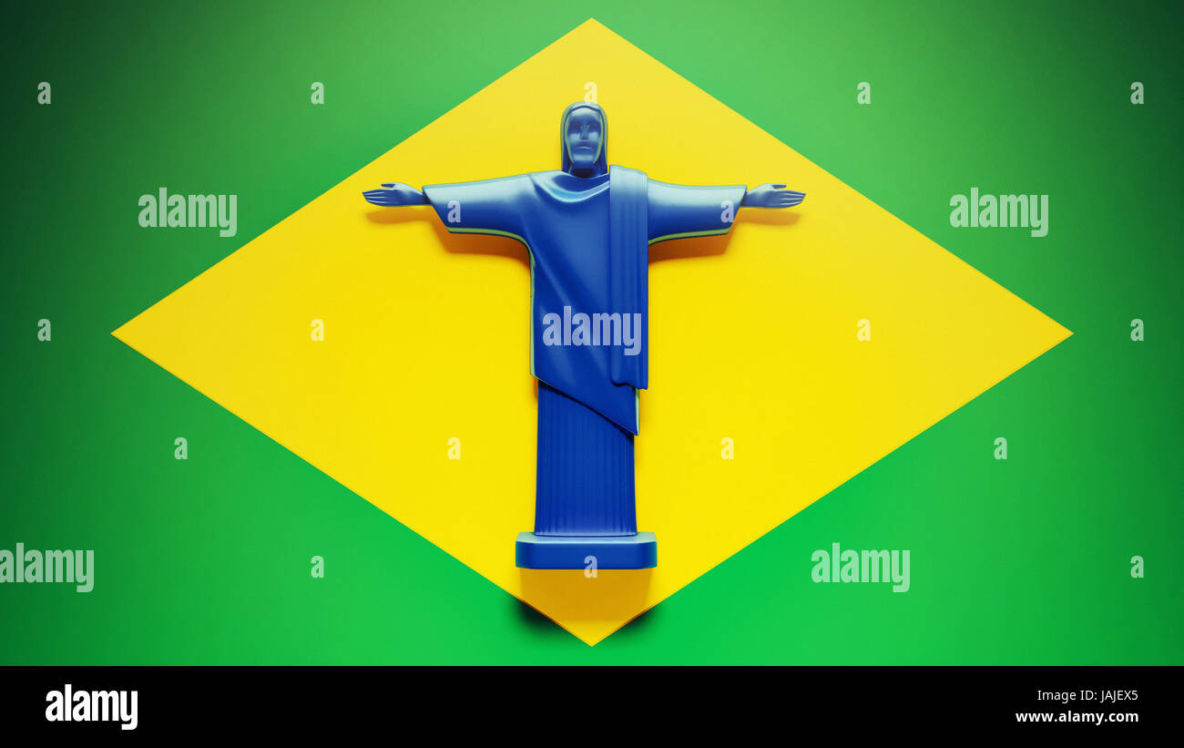 Christ High Resolution Brazil Flag Stock Photo - Alamy