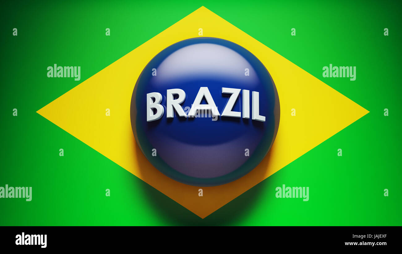 Brazil High Resolution Concept Flag Stock Photo - Alamy