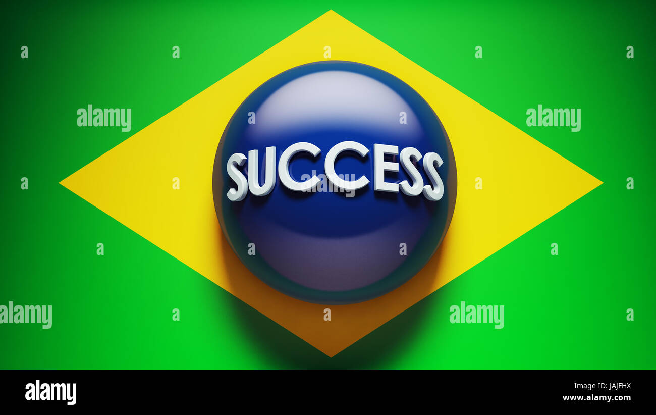 Brazil Success High Resolution Concept Flag Stock Photo - Alamy