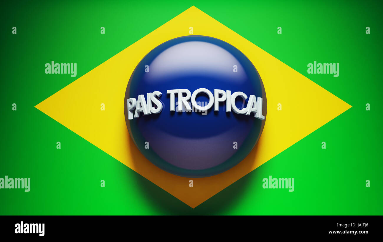 Pais Tropical High Resolution Concept Flag Stock Photo - Alamy