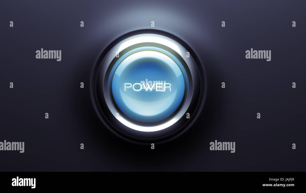 Power Button isolated on dark background Stock Photo - Alamy