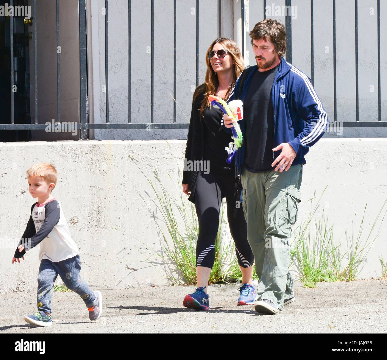 Christian Bale out for breakfast with his wife Sibi Blazic and their ...