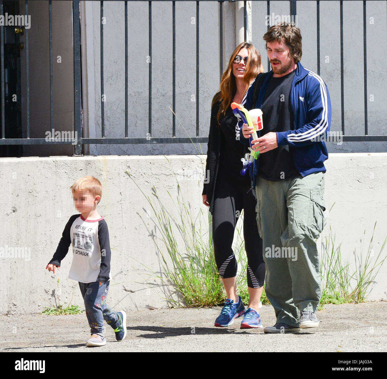 Christian Bale out for breakfast with his wife Sibi Blazic and their ...