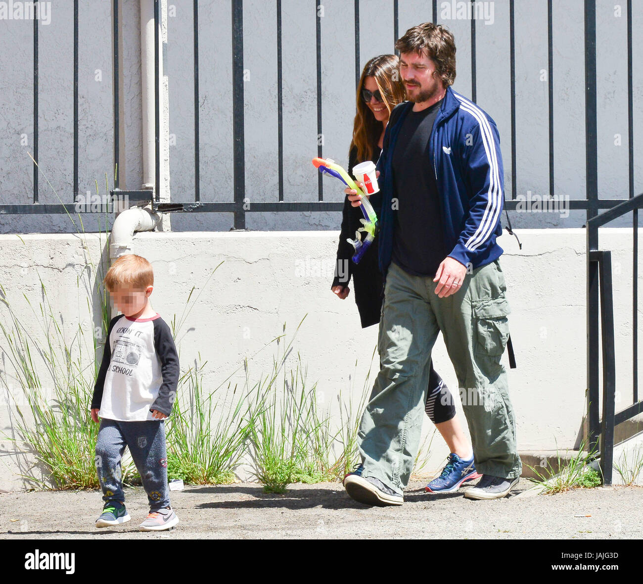 Christian Bale out for breakfast with his wife Sibi Blazic and their ...