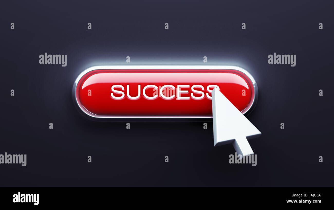 Success Button isolated on dark background Stock Photo - Alamy