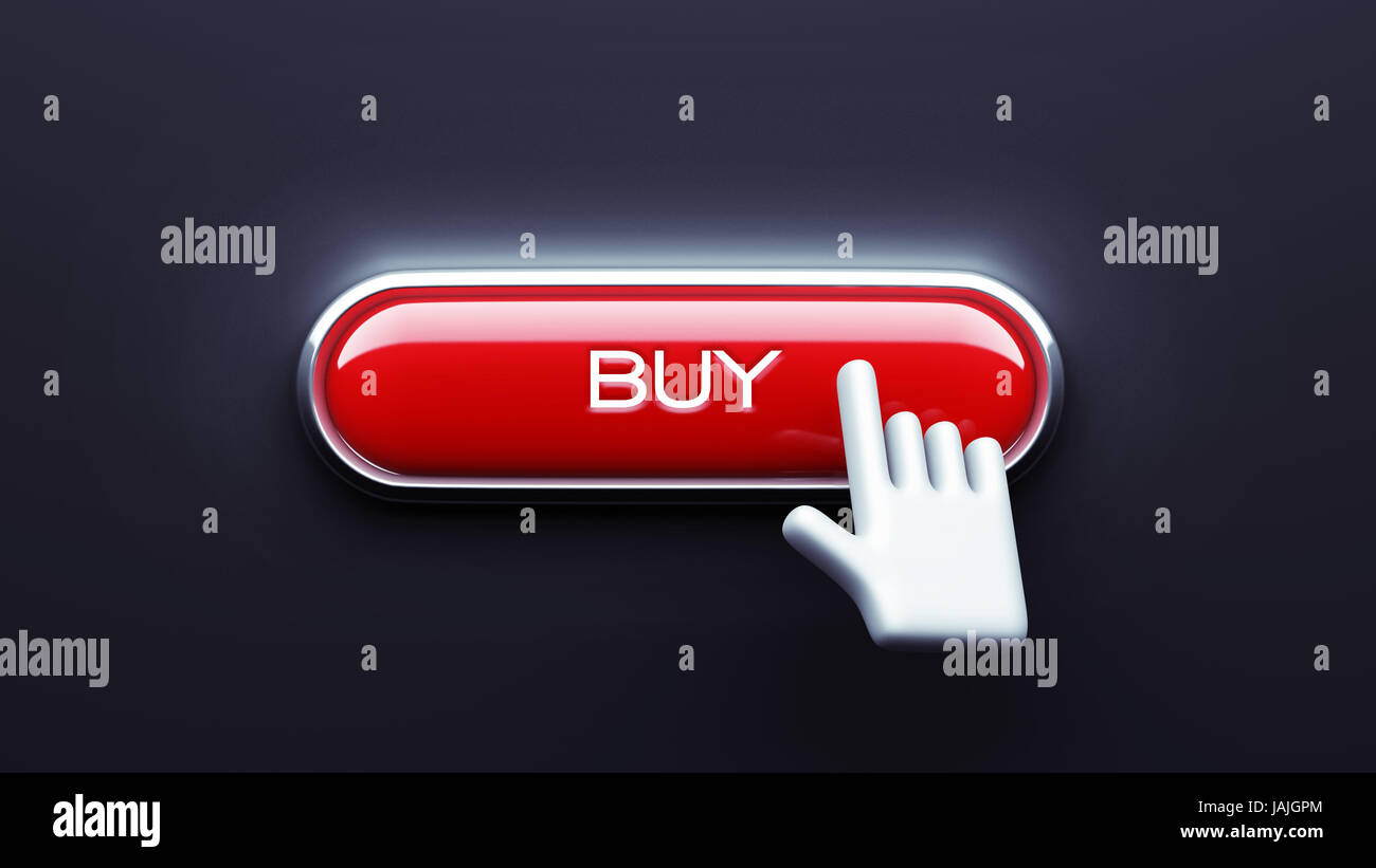 Buy Button isolated on dark background Stock Photo - Alamy