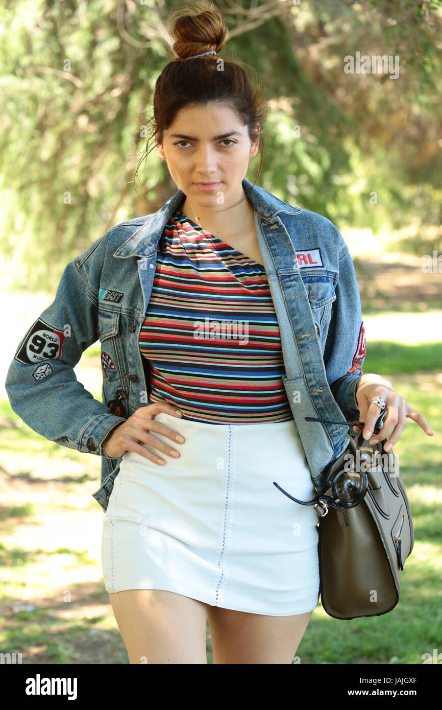 Blanca Blanco poses for the camera at Balboa Park Featuring: Blanca ...