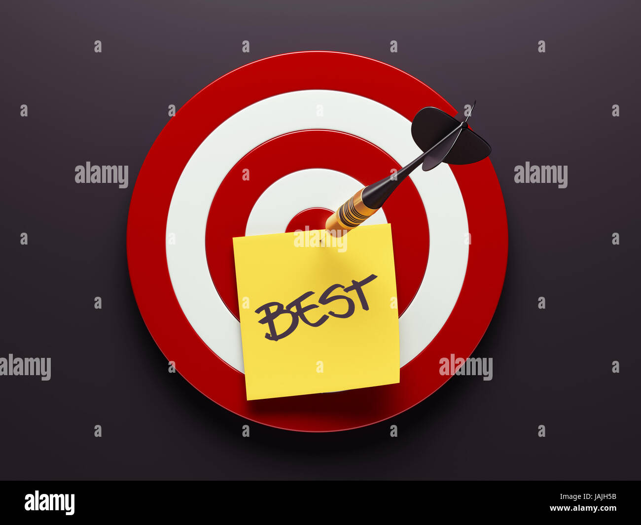 Dart Note isolated on black background Stock Photo - Alamy