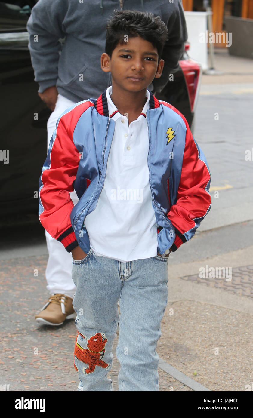 Sunny Pawar outside ITV Studios Featuring: Sunny Pawar Where: London ...