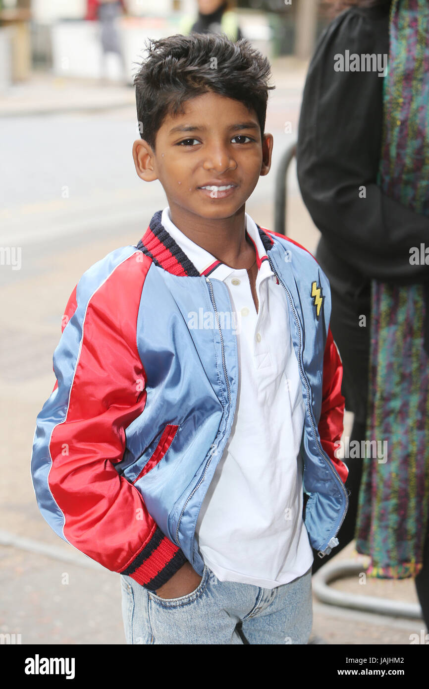 Sunny Pawar outside ITV Studios Featuring: Sunny Pawar Where: London ...